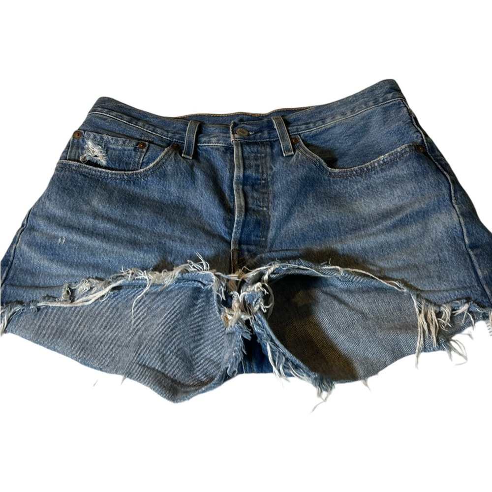 501 Levi’s Button Fly Denim Shorts - Gem